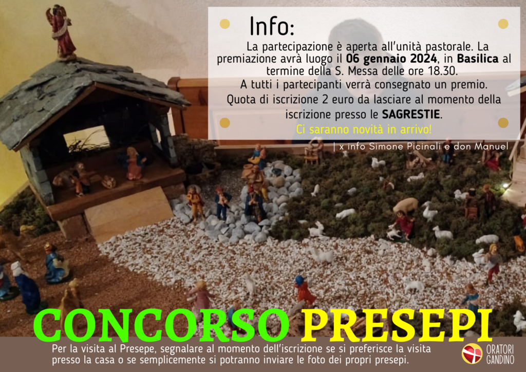 Concorso presepi 2023 - UP Gandino